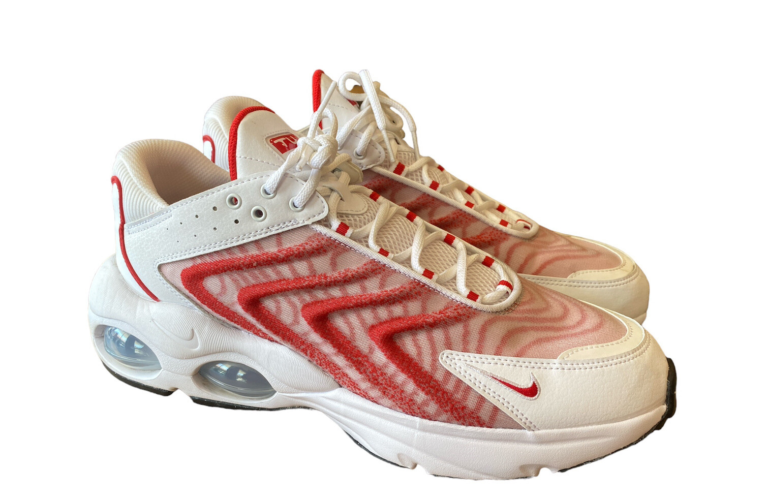 361) Nike Air Max TW White/University Red DQ3984-104 … - Gem