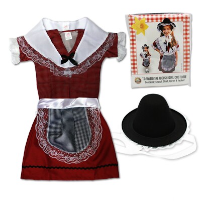 Welsh Traditional Garment Wales Girls Bonnet Hat St David’s day Costume ...