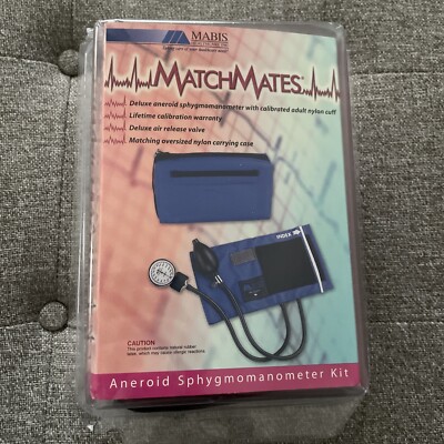 MABIS MatchMates Aneroid Sphygmomanometer Kit Brand New Fast Ship fm CA ...