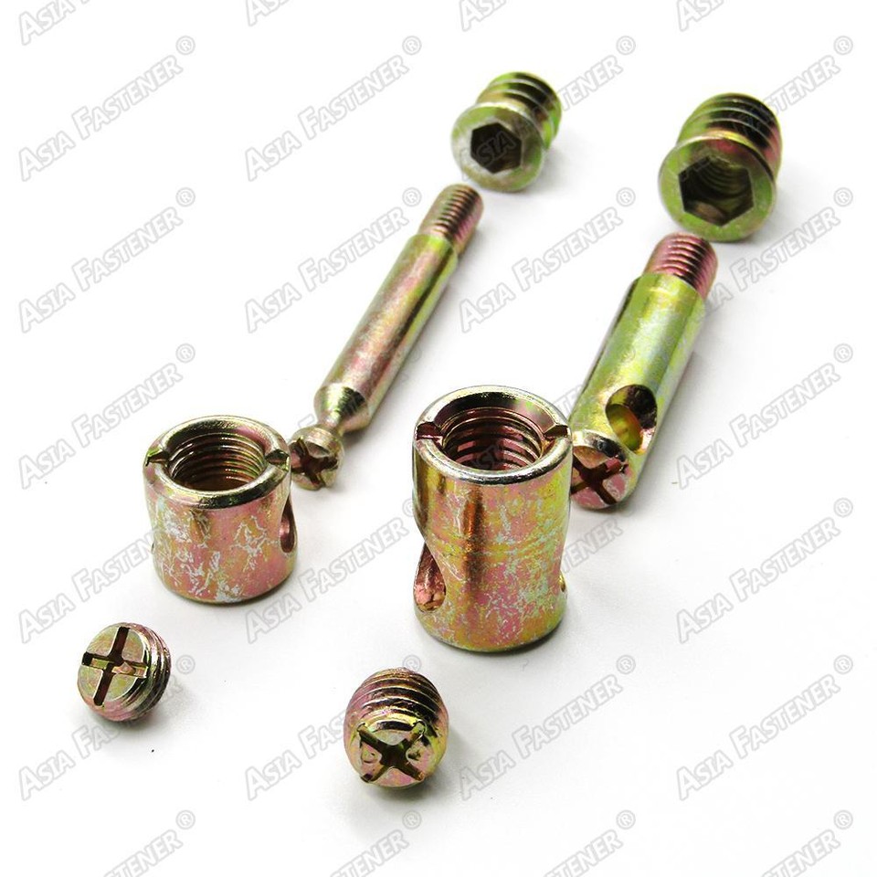 New M6 M8 Furniture Screws Fittings Connector Assemblies Hammer Barrel ...