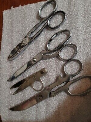 VINTAGE HOFFRITZ SINGER WISS HUGO SCISSORS SNIPPER CLIPPER ITALY LOT OF ...