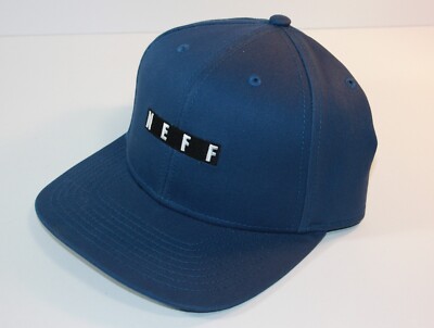 MENS NEFF BLUE HAT SNAPBACK ADJUSTABLE CAP ONE SIZE | eBay