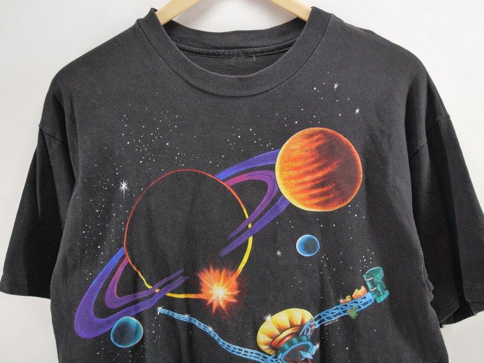 Vintage 90s T Shirt Galaxy Solar System Harlequin N.G Single Stitch ...