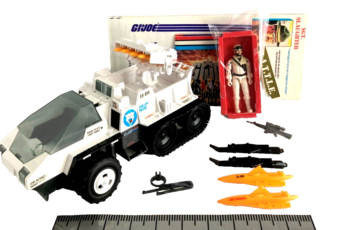 Gi Joe Snow Cat 1985 Vintage 100% Complete + Frostbite action Figure ...