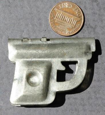 1920-30s Era shiny silver G-Man Gangster pistol gun metal clicker ...