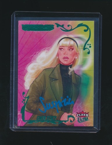 GWEN STACY 2024 MARVEL FLEER ULTRA MATRIARCHS GREEN SUZI VILCHEZ AUTO ...