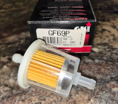GKI GF69PL 3/8 " Plastic Gas/Fuel Filter fits G3 F21111 33003 FREE ...