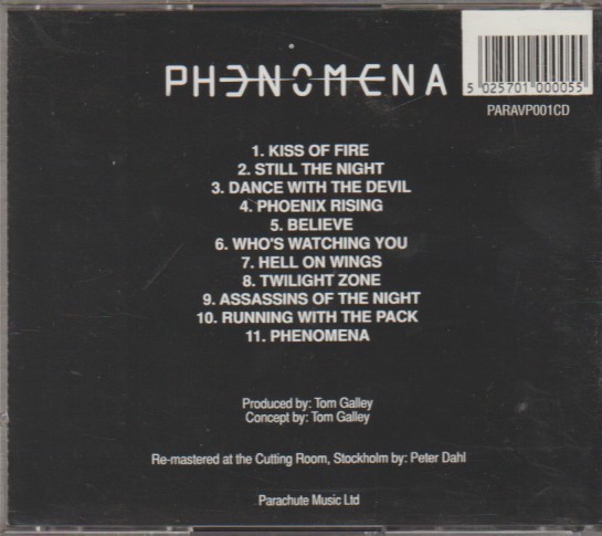 PHENOMENA s/t self-titled debut CD RARE melodic hard rock GLENN HUGHES ...