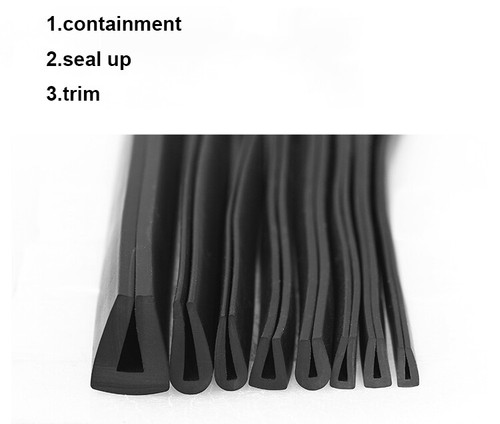 Black Rubber U Channel Edging Trim Seal Price Per Metre all size ...