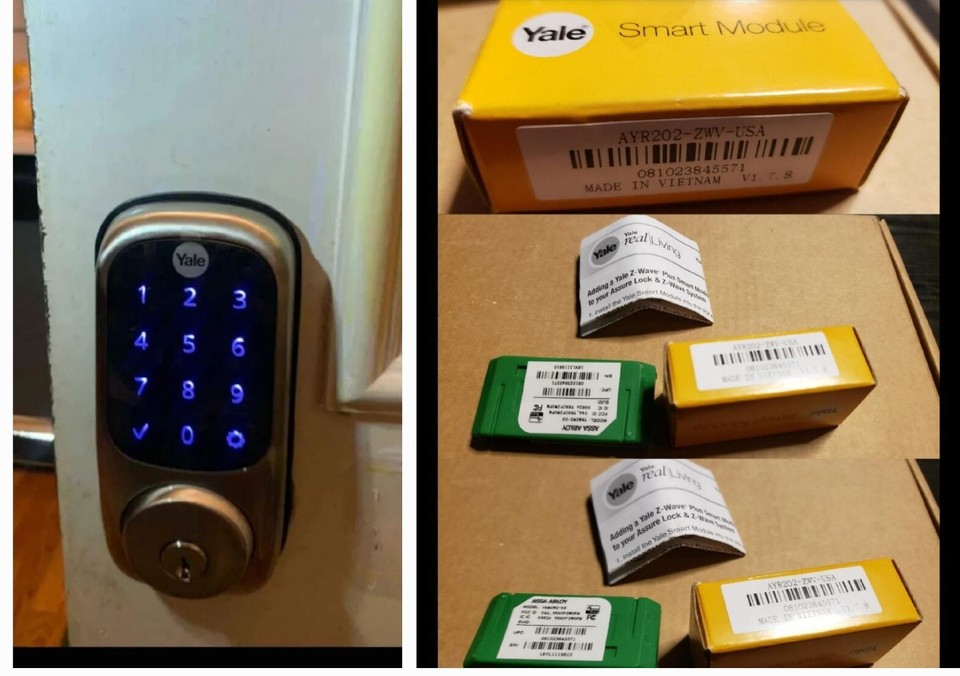 2X Yale Z-Wave Plus Assure Lock Smart Module AYR202-ZWV-USA Brand New ...