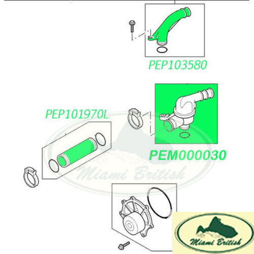 LAND ROVER THERMOSTAT COMPLETE KIT SET FREELANDER 02-05 MR0175 ...