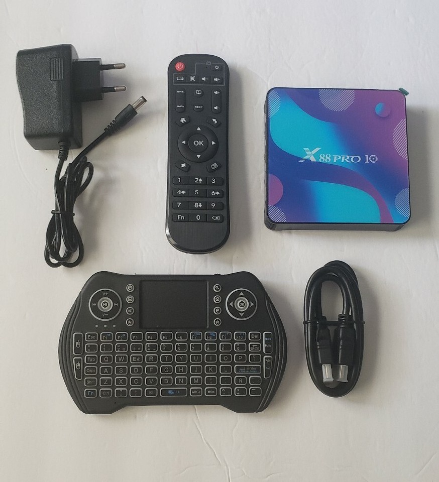 Android 11.0 TV Box X88 Pro 10 Quad Core 2GB RAM 16GB ROM BT4.2 Dual ...