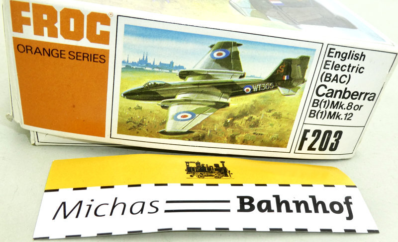 Froc F203 English Electric (BAC) Canberra Model Kit Unassembled 1:72 ...