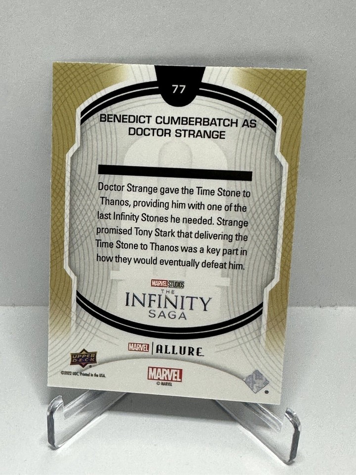 #77 BENEDICT CUMBERBATCH DOCTOR STRANGE 2022 Upper Deck Marvel Allure ...