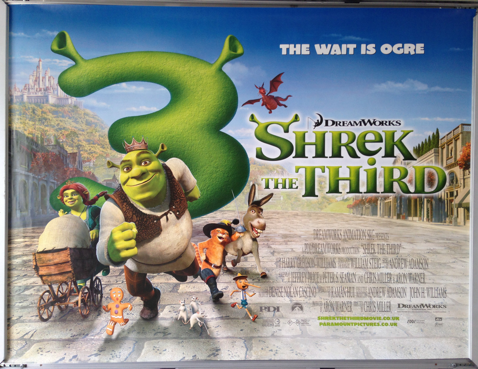 Cinema Poster: SHREK THE THIRD 2007 (Main Quad) Mike Myers | eBay UK