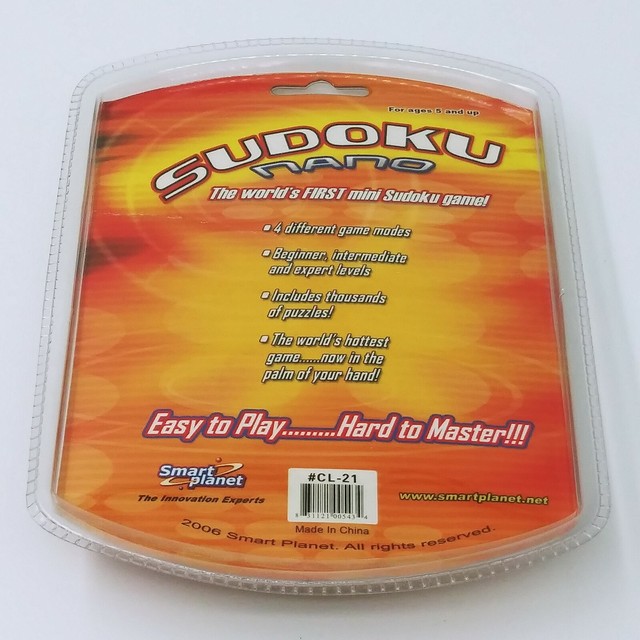 Sudoku Nano Keychain Electronic Handheld Travel Game 2006 for sale ...