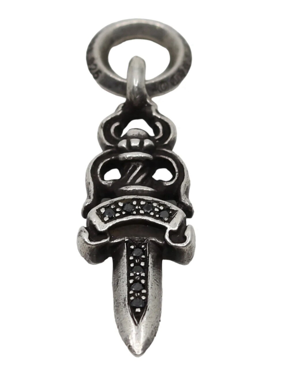 Chrome Hearts Dagger Pendant Black Pave Diamond .925 … - Gem