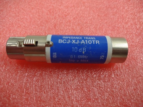 Canare BCJ-XJ-A10TR Impedance Matching Transformer 0.1-6MHz 5Vp-p Max ...