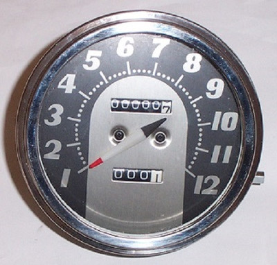 Harley Speedometer 62-67 Big Twins with Fatbob Tanks Replaces OEM ...