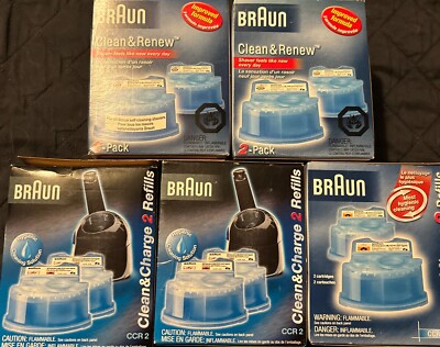 5 Braun Clean & Renew / Clean & Charge Refill Cartridge New | eBay
