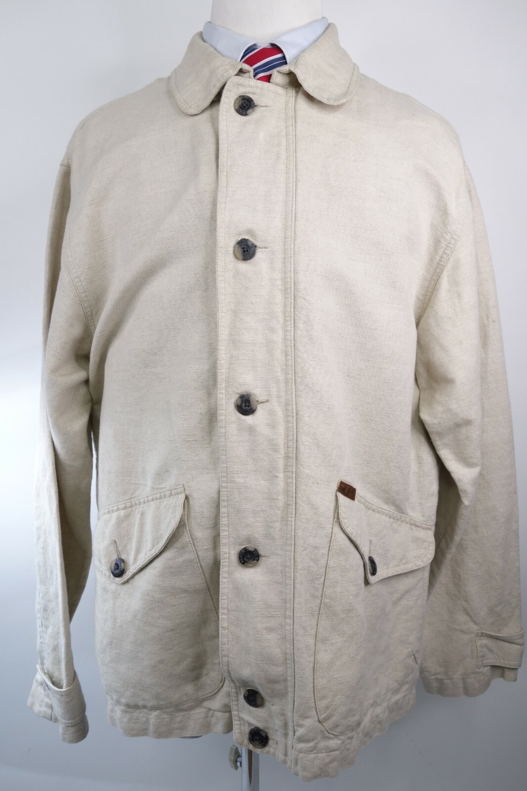 Vintage Chaps Ralph Lauren Chore Jacket Linen Cotton … - Gem