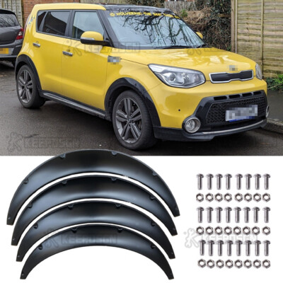 4x890mm Fender Flares Extra Wide Body Wheel Arch Mudguard For Kia Soul ...