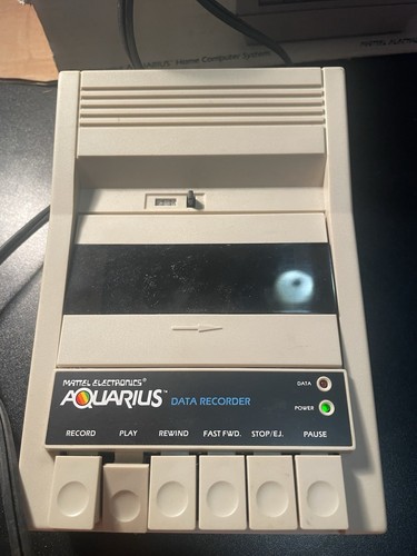 Mattel Aquarius Home Computer Data Recorder (Mod 4394) Complete in Box ...