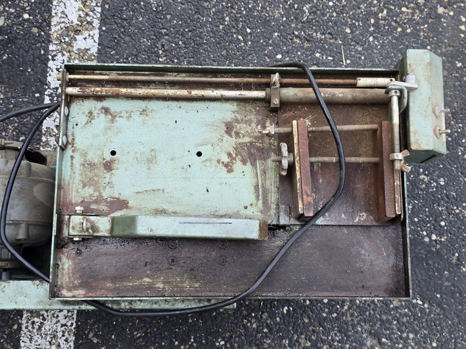 10" RAYTECH 10S LAPIDARY DIAMOND ROCK SAW RUNS AUTOFEED THREADED ROD ...