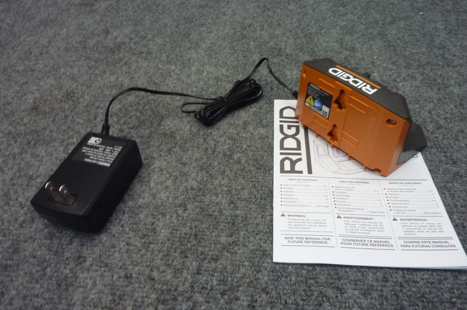 RIDGID R86093 18 Volt lithium Battery Charger (Genuine) New | eBay