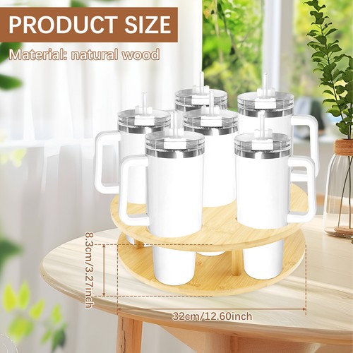 Water Bottle Organizer 360° Rotatable Water Bottle Holder Holds 6 ...