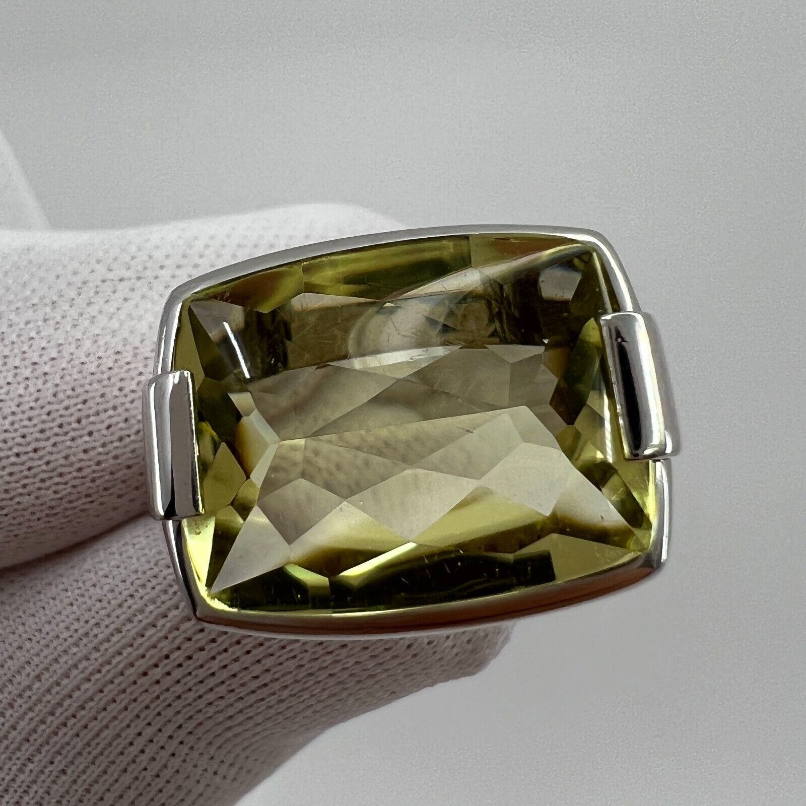 Vintage Bvlgari Allegra Yellow Citrine Lemon Quartz 18k White Gold ...