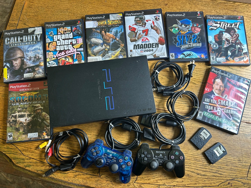 Working PS2 console lot games controllers cords memory cards | eBay