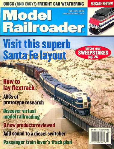 Model Railroader Magazine February 2003 Vol 70 No 2 Visit Santa Fe ...