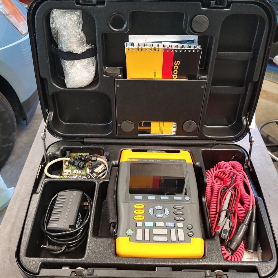 Fluke 225C ScopeMeter Handheld Oscilloscope w/ OPT: Bushealth | eBay