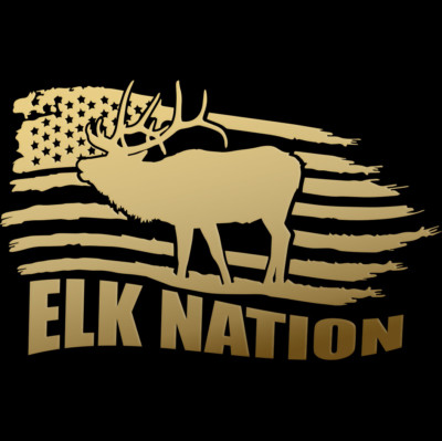 Elk Nation Flag Bull Antlers deer horns skull Hunting Sticker Decal | eBay