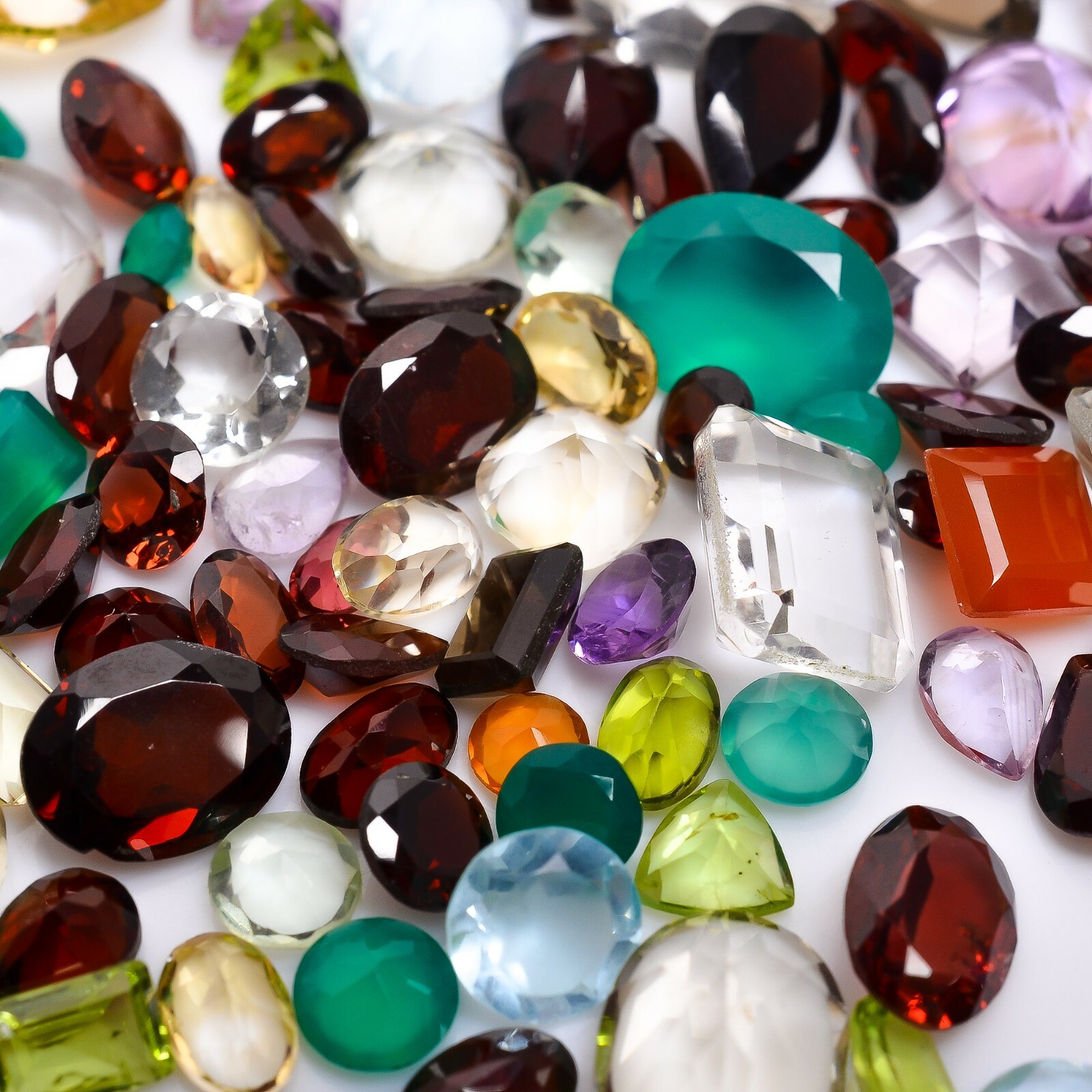 50 Cts. AAA+ Mixed Natural Loose Gemstone Mix Lot Wholesale For Jewelry ...