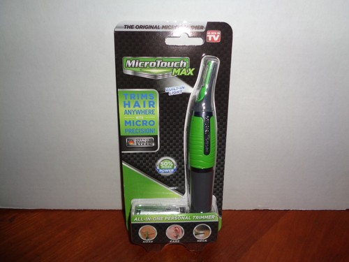 Micro Touch Max All In One Personal Hair Trimmer w/LED Light For Nose ...