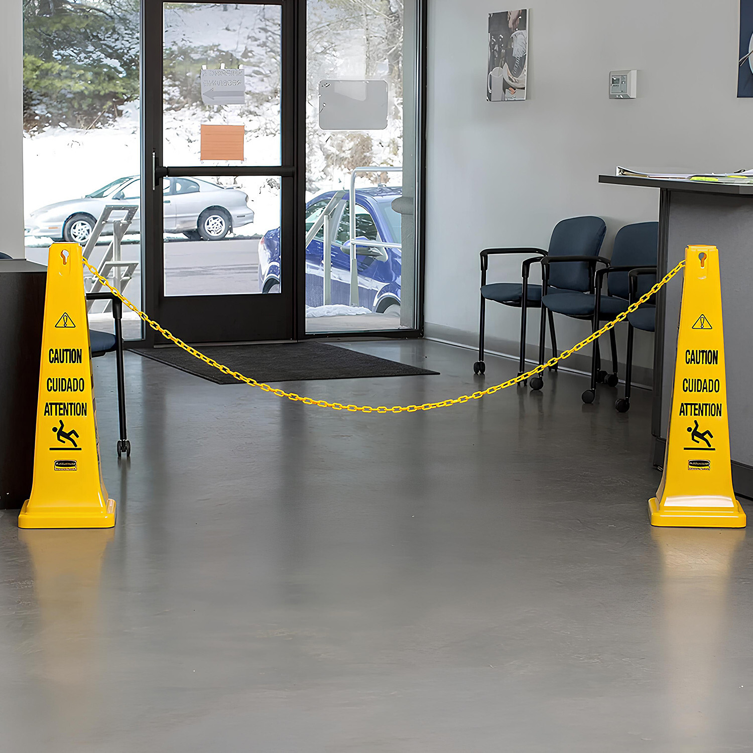 ELK Weatherproof Yellow Plastic Safety Barrier Chain Link (100 Ft) | eBay