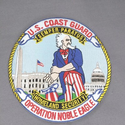 USCG United States Coast Guard Operation Noble Eagle 5" Patch | eBay