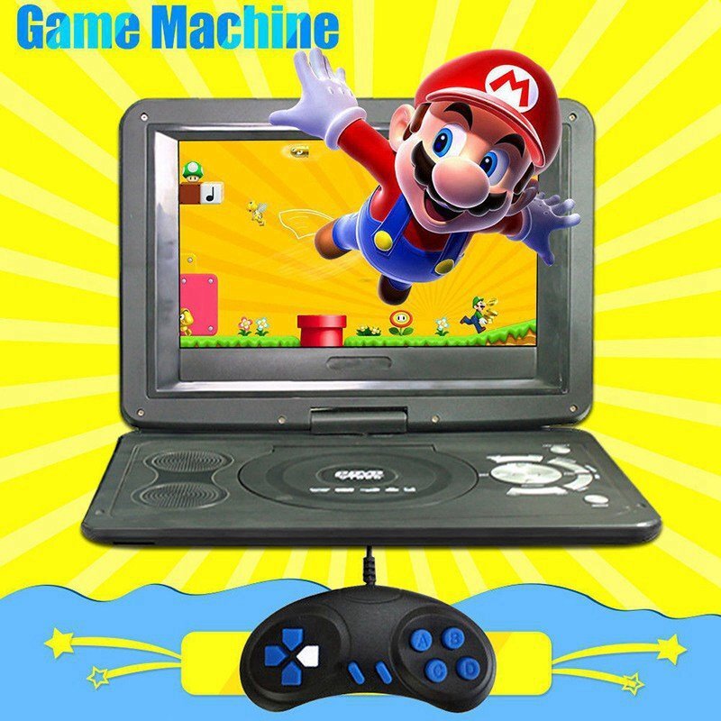 13.9" Portable DVD CD Player Game HD 270° Screen Car Region Free USB SD ...