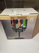 Wine Enthusiast 6 Bottle Liquor Carousel W/ Marble Base 5th or Liter ...