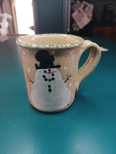 Three Rivers Pottery 1998 Christmas Snowman Coffee Tea Mug Vintage | eBay