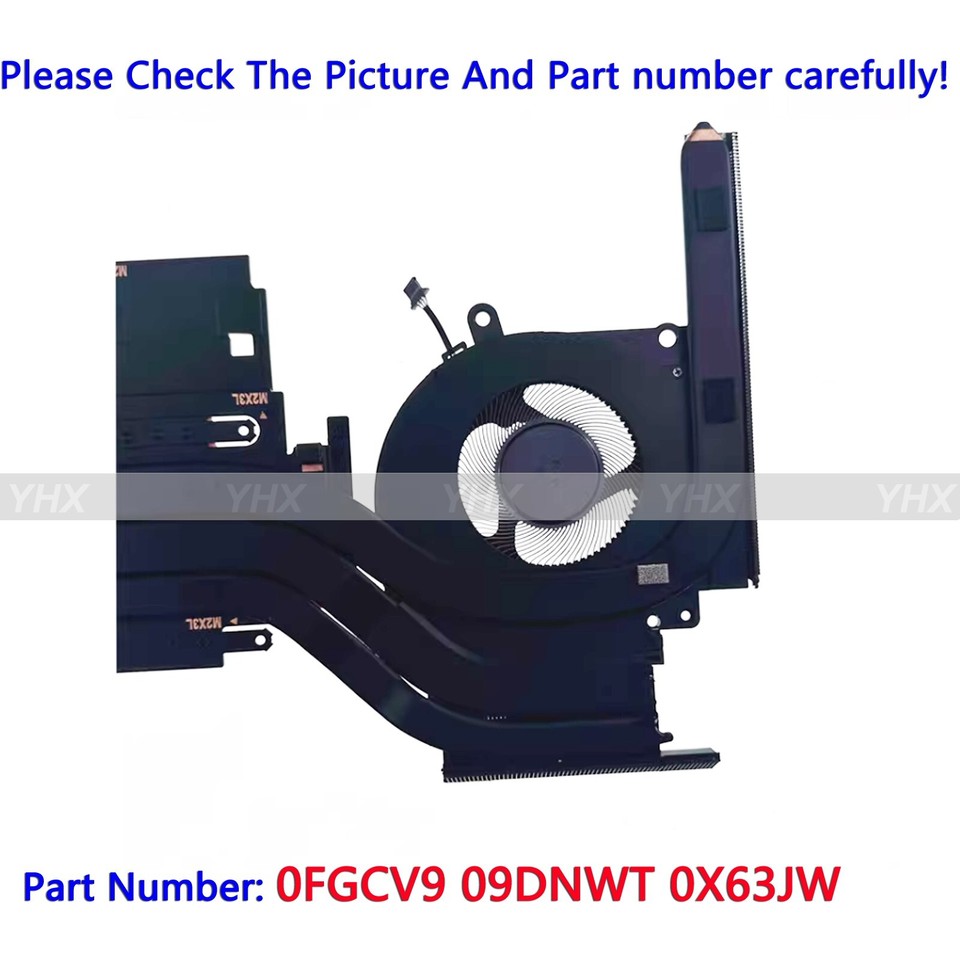 New For Dell Alienware X17 R1 CPU GPU Cooling Fan Heatsink 0FGCV9 ...