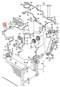 NEW VW SEAT AUDI SKODA BEETLE CABRIO CABRIOLET COOLANT PIPE 03C121497C ...