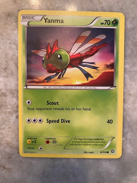 Pokemon TCG Yanma Card XY Steam Siege 6/114 NM | eBay