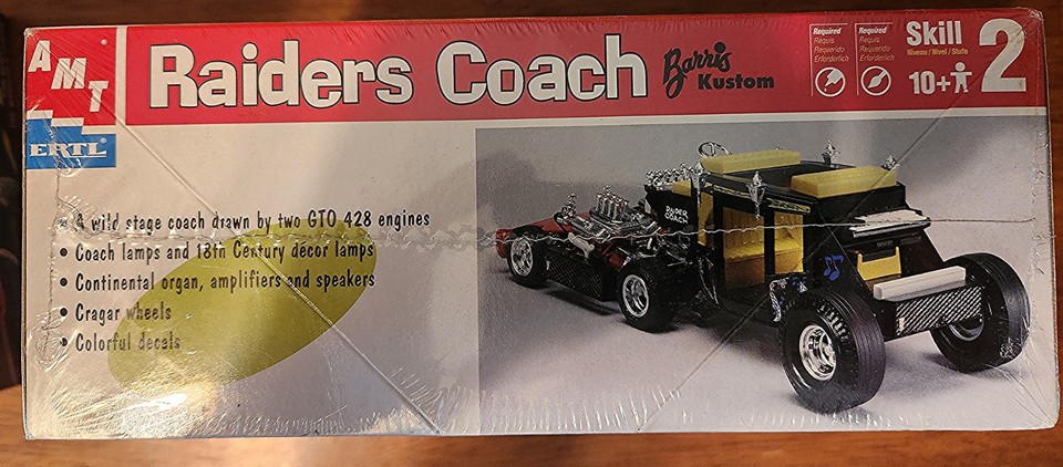 AMT Barris Kustom Raiders Coach 1/25 Scale Model Kit 30261 SEALED NIB ...