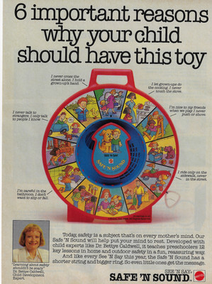 Mattel See 'N Say Safe 'N Sound Learning Toy 1986 Print Ad | eBay