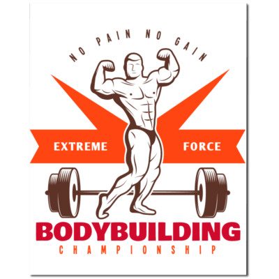 No Pain No Gain Bodybuilding Sign Aluminium Sports Plaque Gift | eBay UK