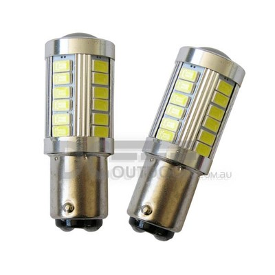 33 SMD LED BA15D Globe for Replacement of Caravan Bulb (TWIN PACK ...