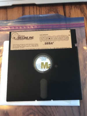 Sierra On Line Inc The Official Frogger By Sega for Apple II 5.25 Video ...